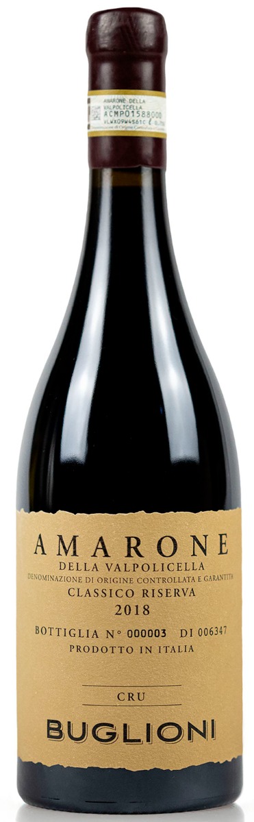 Buglioni Amarone della Valpolicella Classico Riserva CRU 2018 ØKO ...
