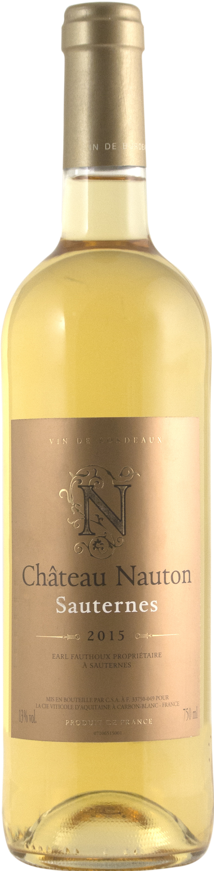 Château Nauton Sauternes 2015 | Køb hos Supervin